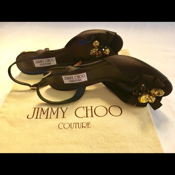 Jimmy Choo Couture | Shoes | Jimmy Choo Couture Black Gold Handmade By ...